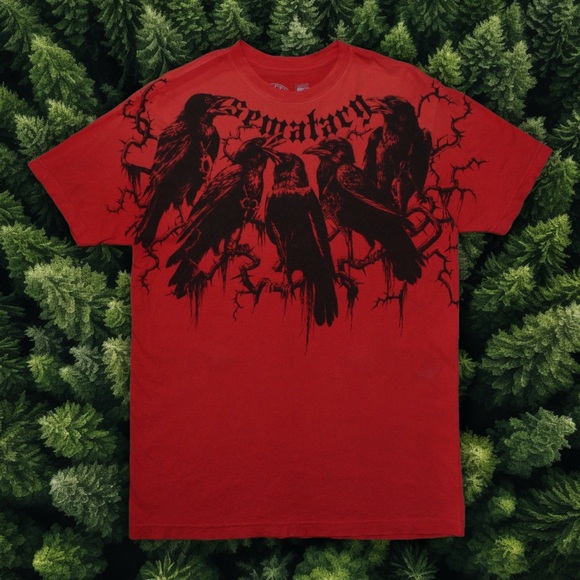 Affliction | Shirts | Affliction X Haunted Mound Tshirt Sematary Crows ...